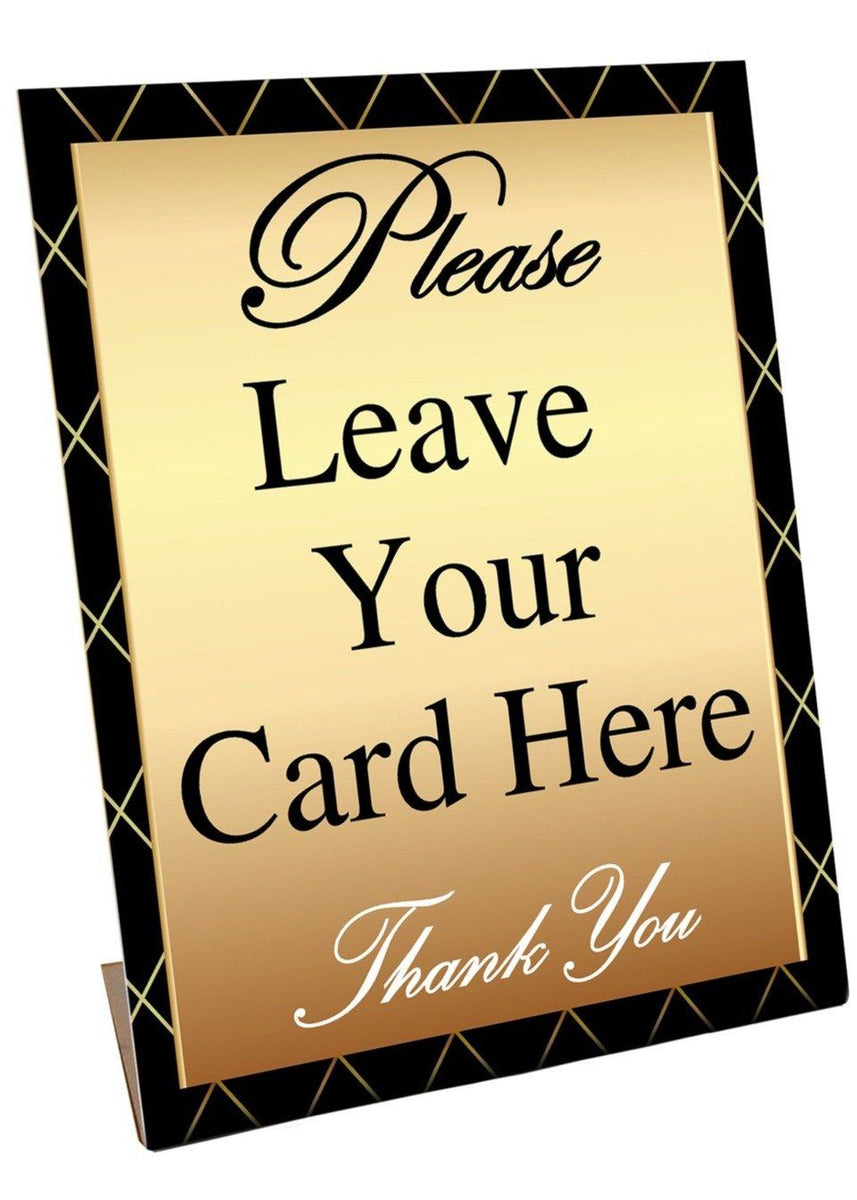 Standup "Please Leave Your Card" – MFS Supply Canada Inc